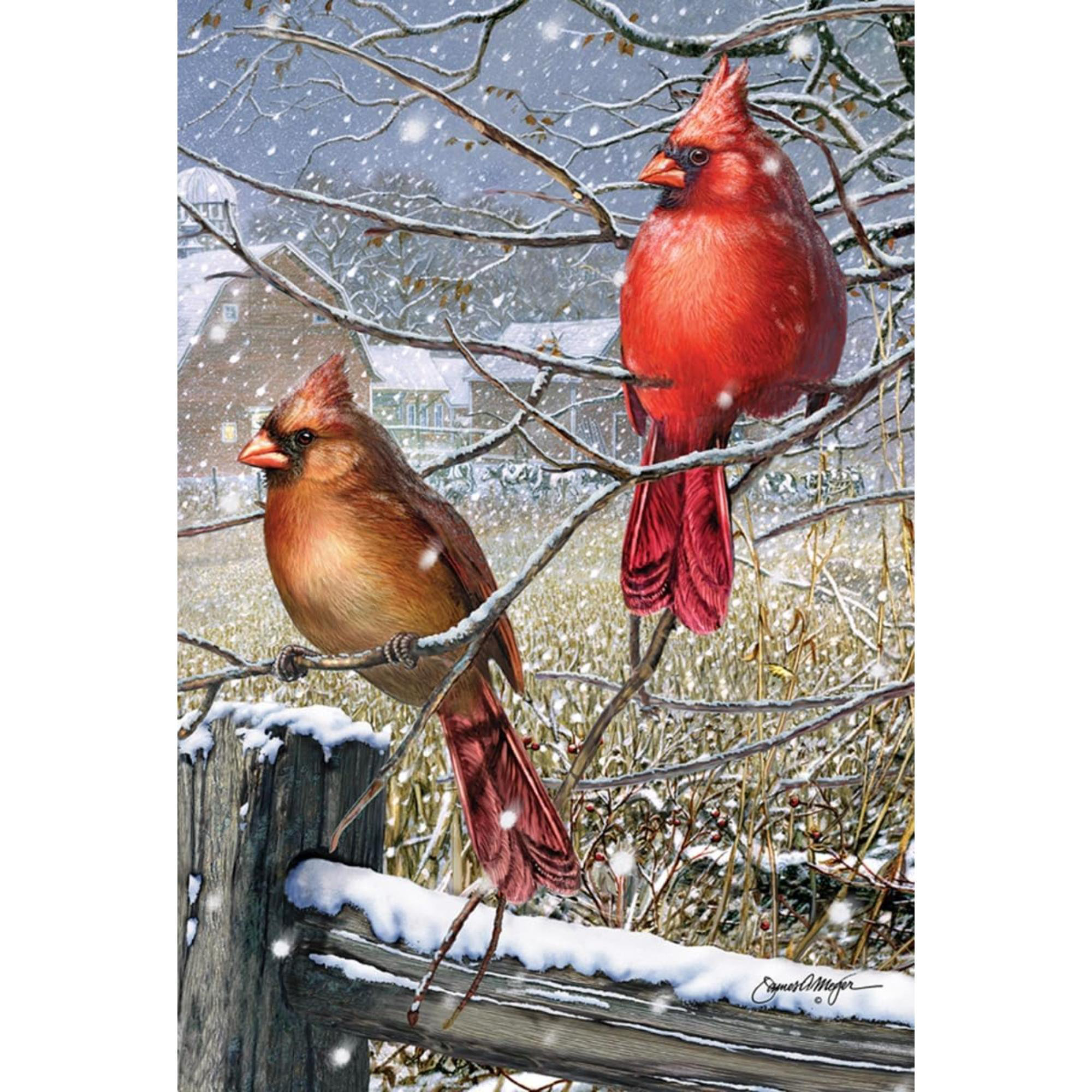 Red Barrel Studio® Home Garden 1010431 Blizzard Buddies Winter Flag 28 ...