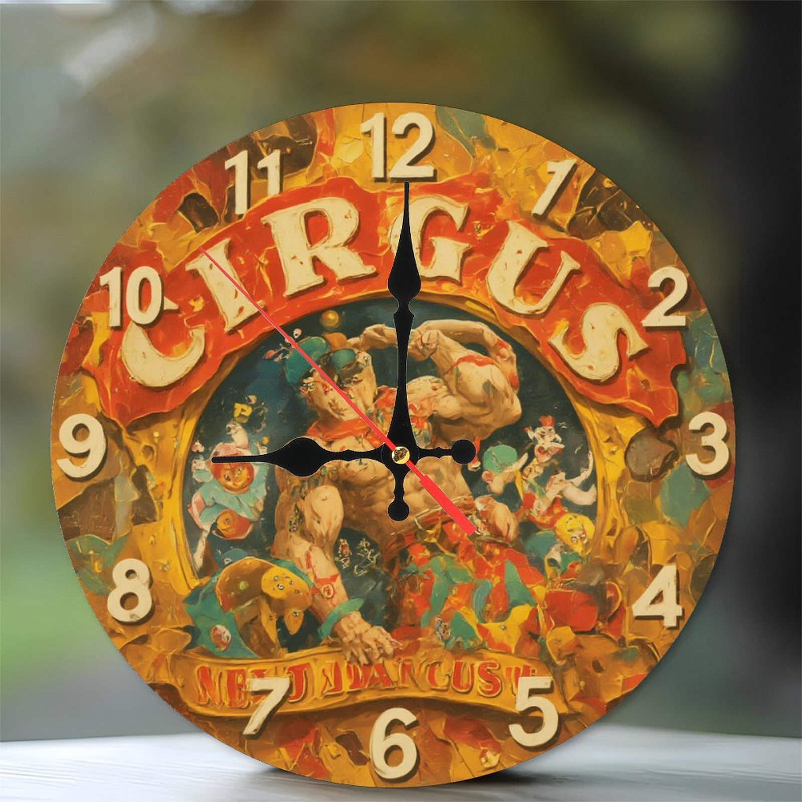 East Urban Home 10'' Round MDF Wall Clock with Silent Quartz Movement ...
