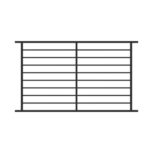 Fortress Building Products Fe26 Axis Steel Railing Level Panel ...