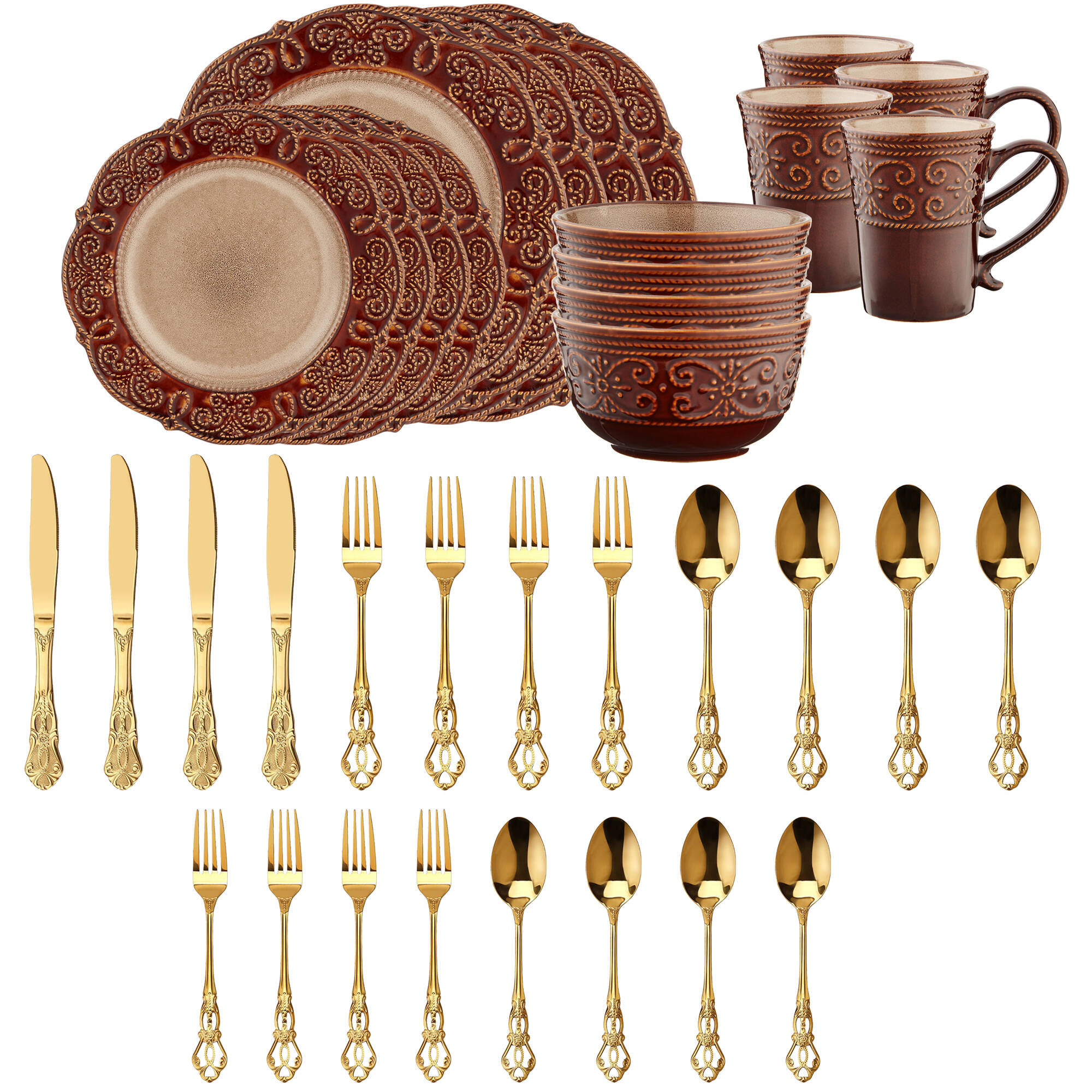 Rosdorf Park Krissi 36 Piece Dinnerware Set - Service for 4 | Wayfair