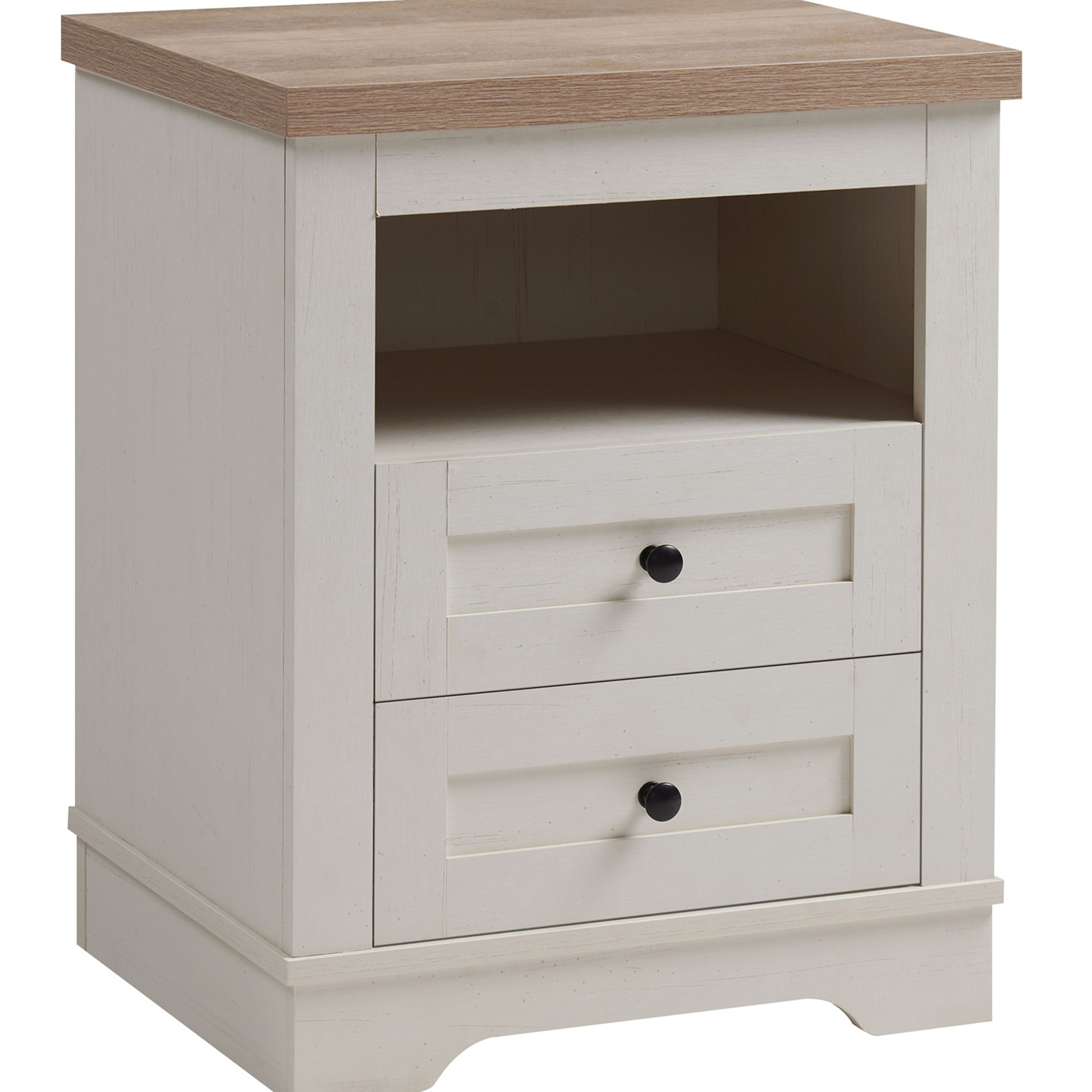 Ophelia & Co. Modern Wooden Storage Nightstand | Wayfair
