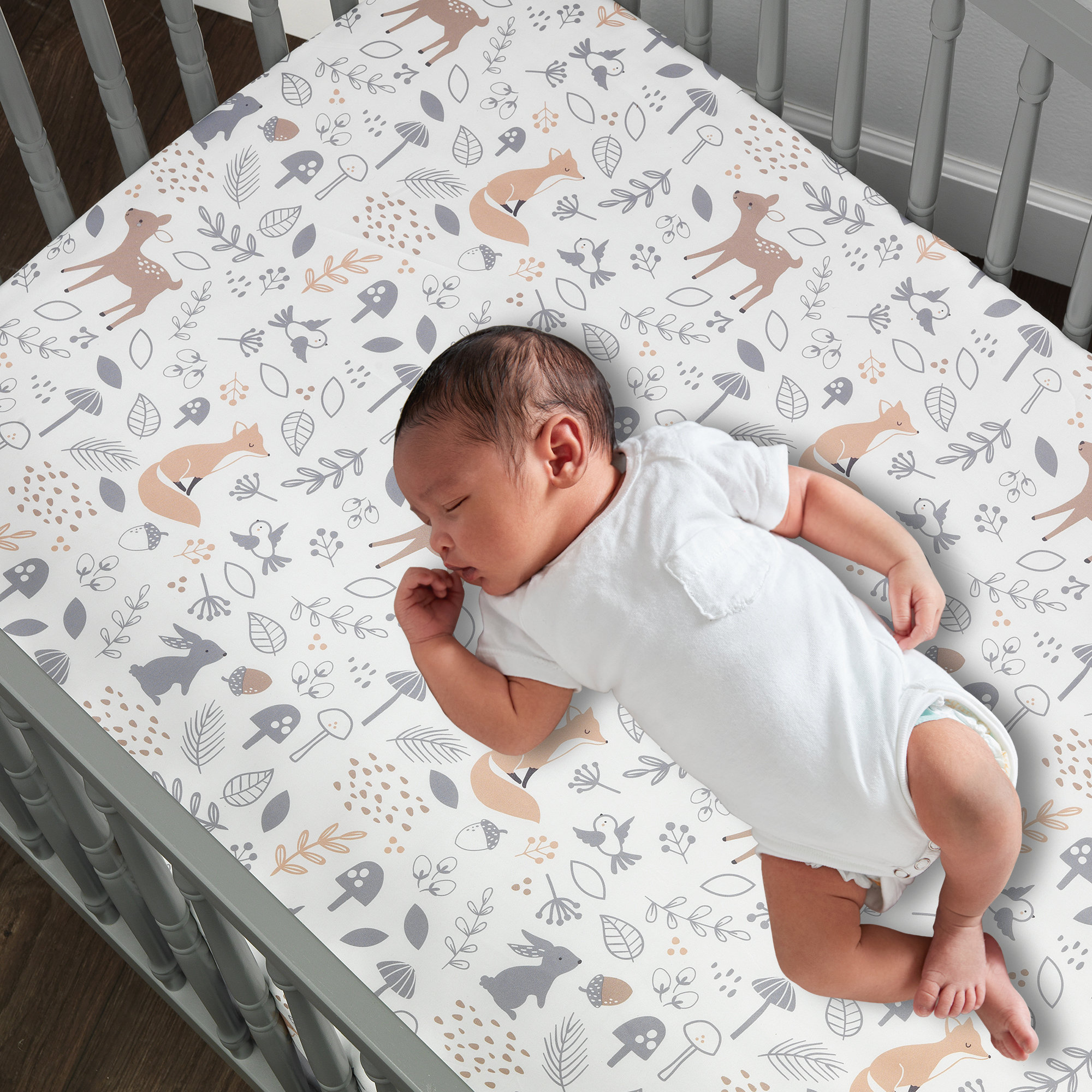Bedtime Originals Deer Park Woodland 3-Piece Nursery Baby Crib Bedding ...