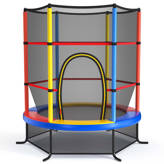 Gymax 6.25' Rectangle Backyard Trampoline with Safety Enclosure ...