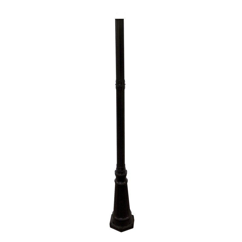 Alcott Hill® Cullus Aluminum Weather Resistant Black Post | Wayfair