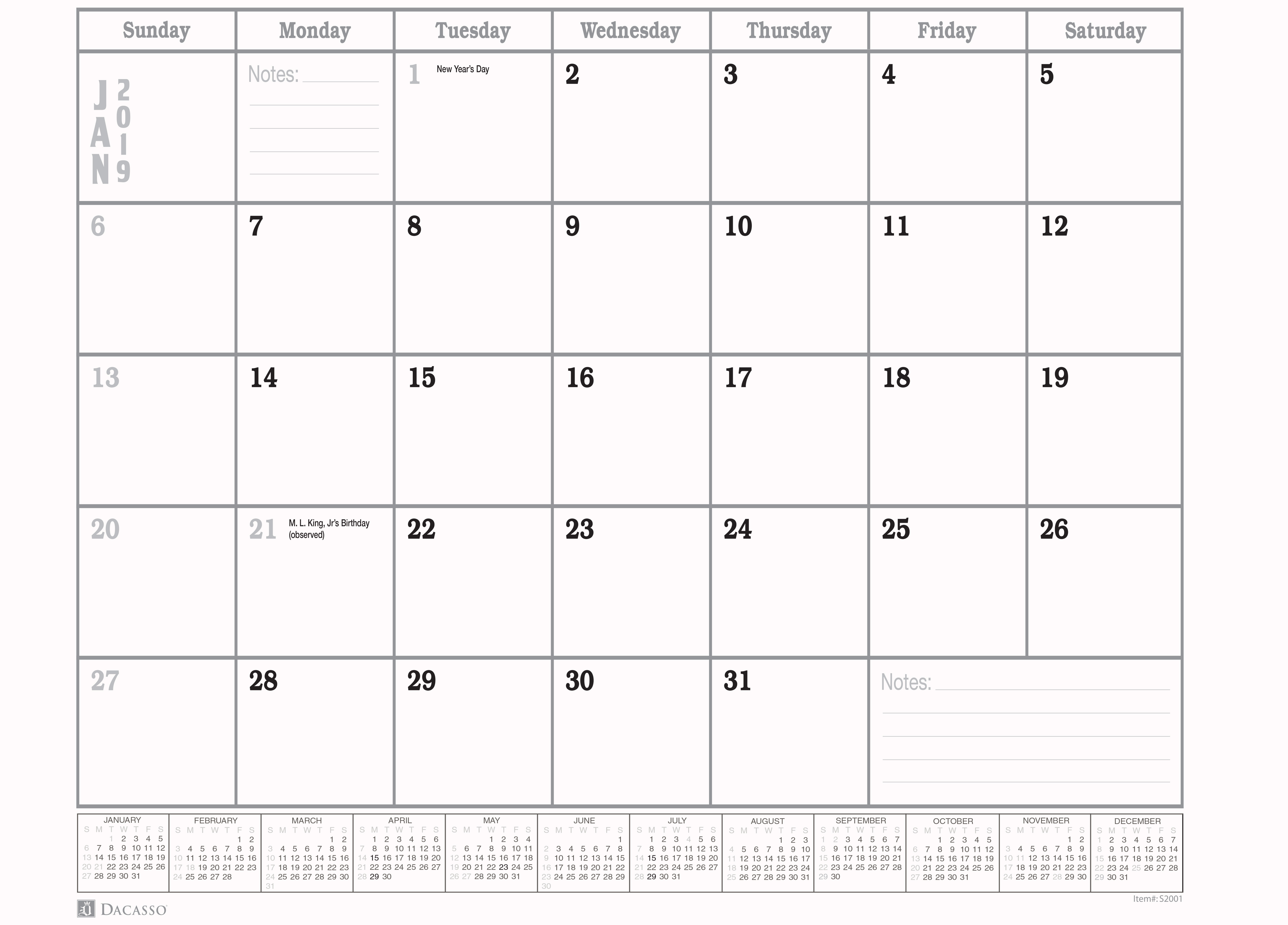 Symple Stuff Bayer Calendar Pad - Wayfair Canada