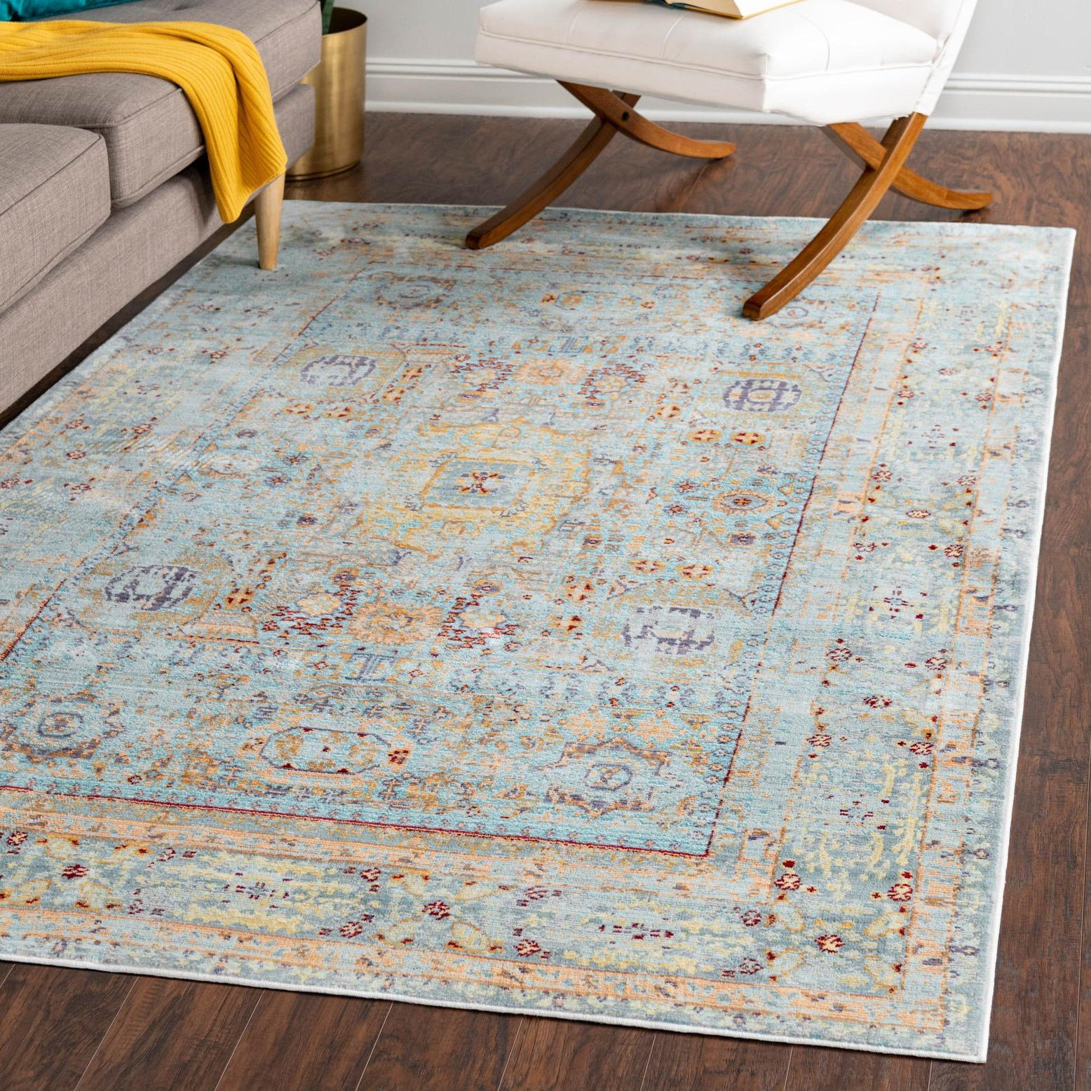 Mistana™ Baby & Kids Maggie Persian Inspired Orange Area Rug & Reviews ...