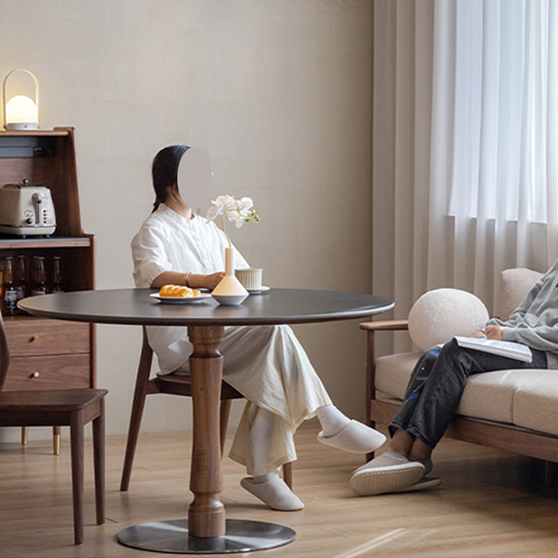 Canora Grey Tianee Round Solid Wood Dining Table | Wayfair