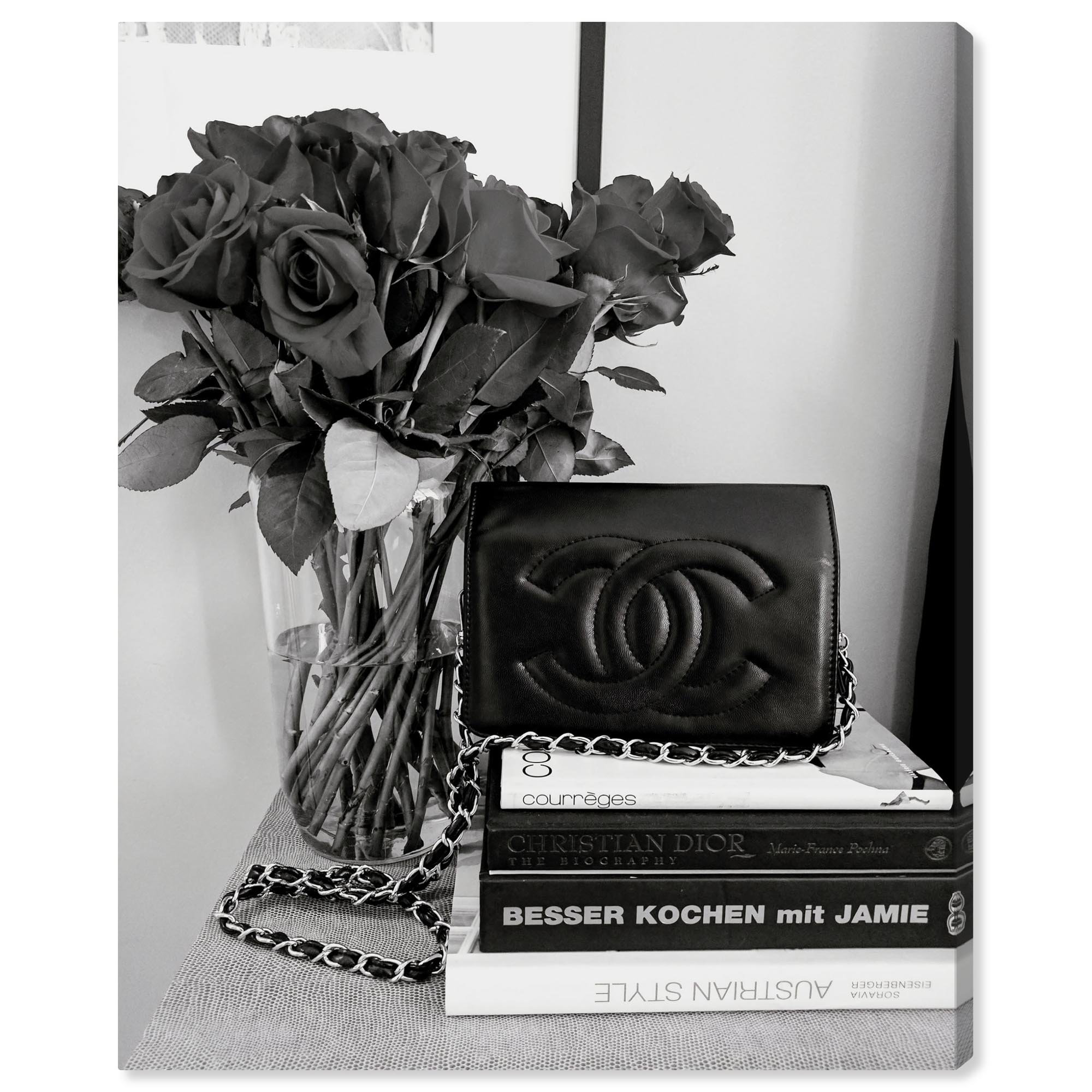Art Remedy Classic Bag and Roses Canvas Fashion Prints by Art Remedy ...