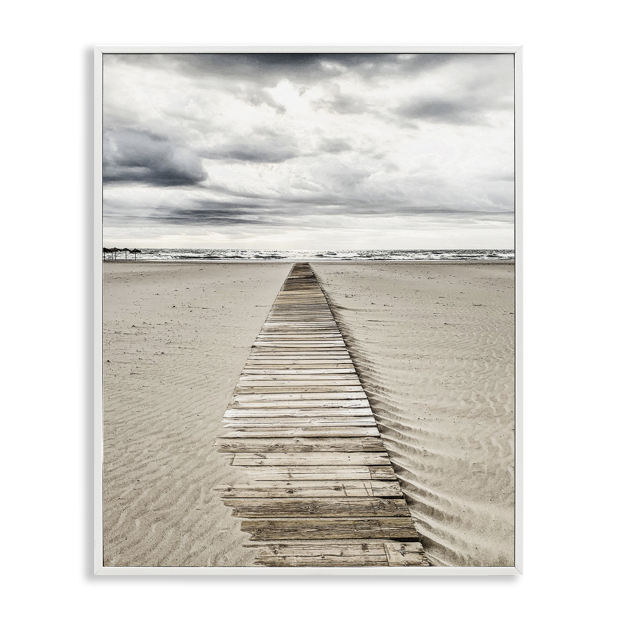 Highland Dunes Sand Covered Boardwalk Framed Giclee Art by Incado | Wayfair