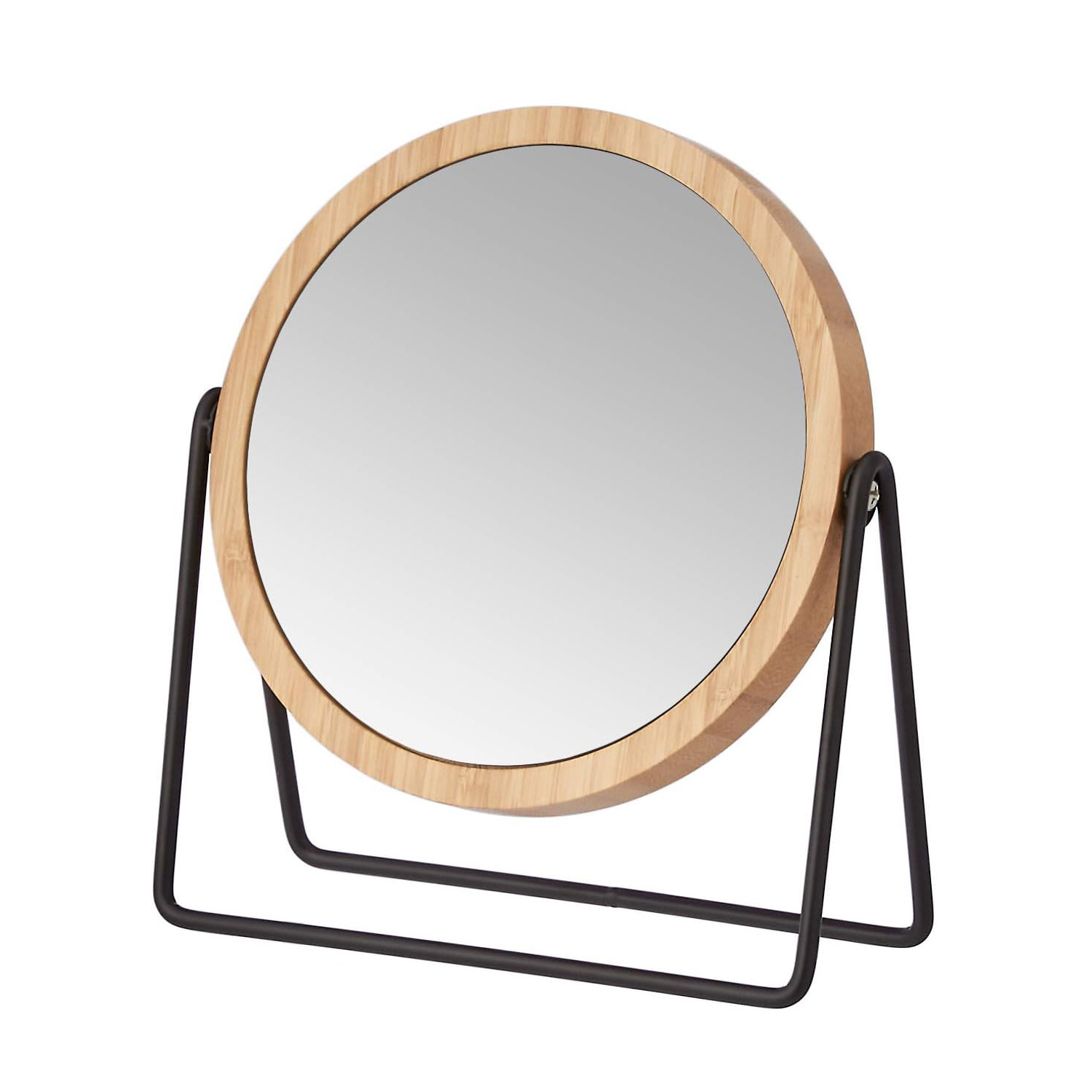 Latitude Run® Franziska Solid Wood Round Floor Mirror | Wayfair