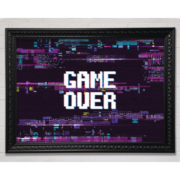 Bright Star Game Over - Single Picture Frame Print | Wayfair.co.uk