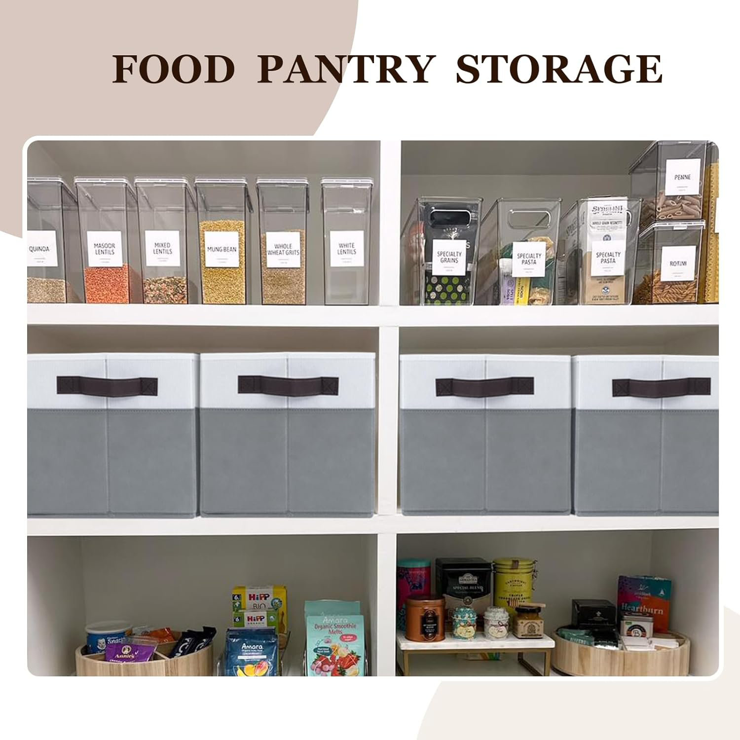 Latitude Run® Fabric Closet Organizers and Storage Bins with Handles ...