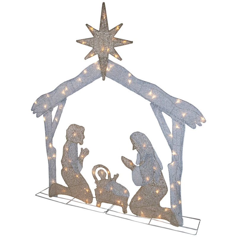Northlight Seasonal Holy Family Nativity Scene Lighted Display | Wayfair
