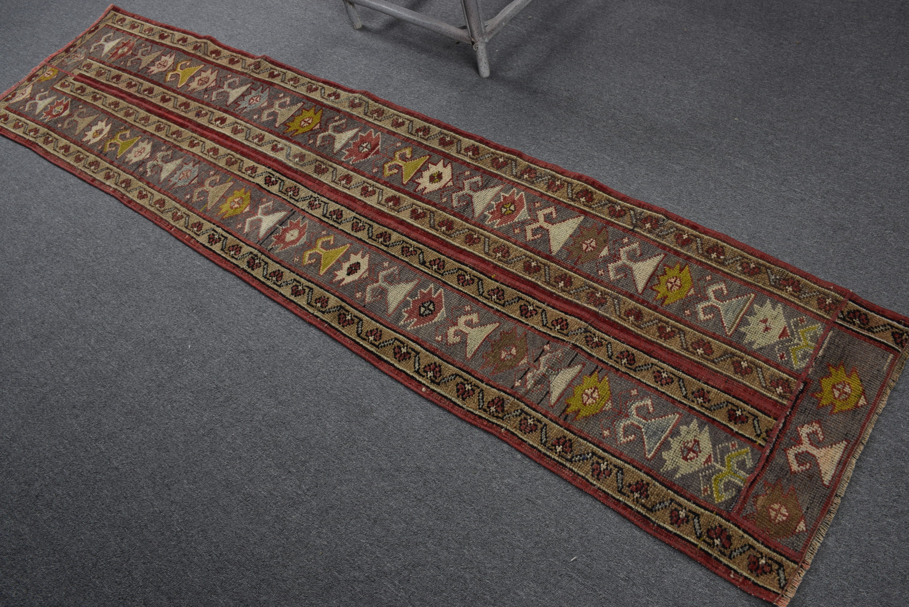 Bungalow Rose Vintage Turkish Patchwork Runner Rug in Rich Red Hues for ...