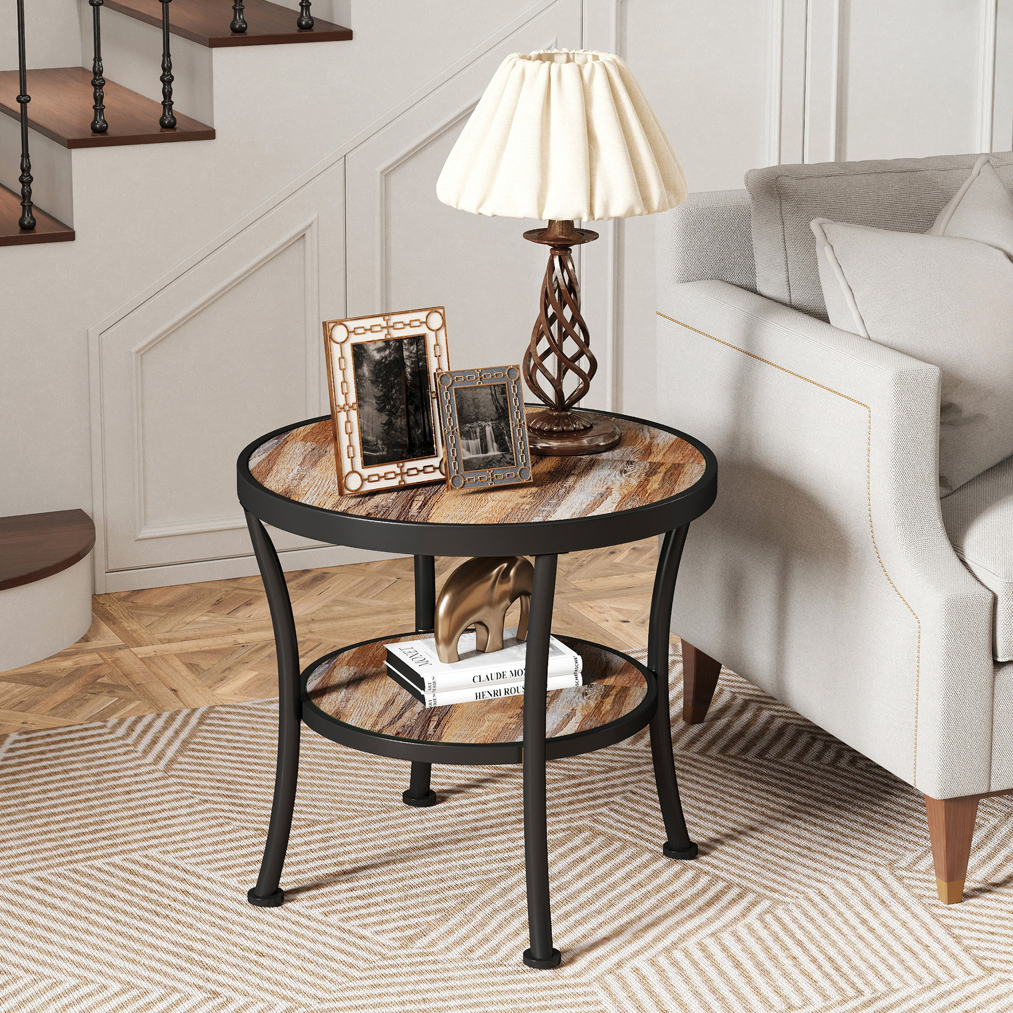 17 Stories Aderes Wood End Table with Storage & Reviews | Wayfair