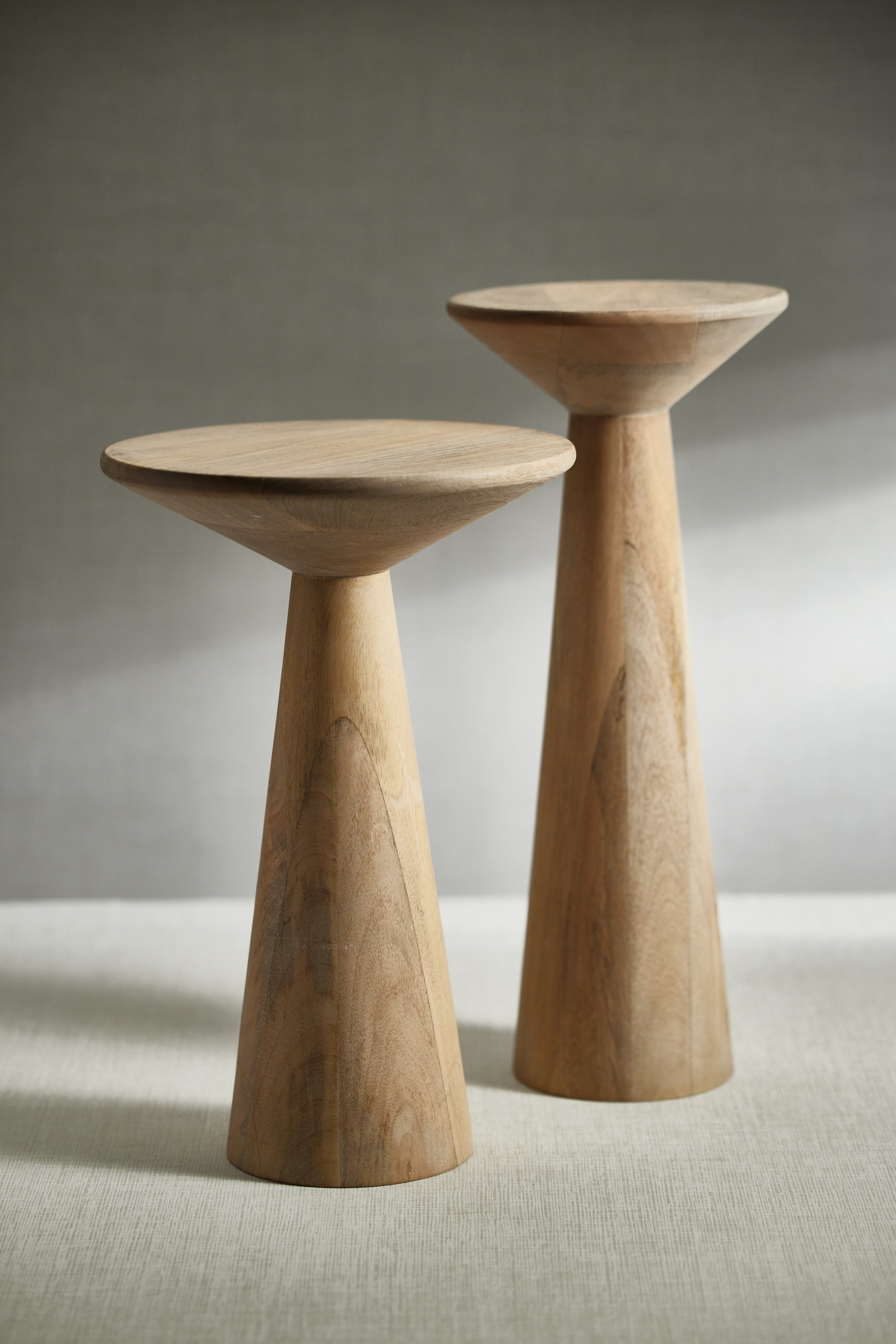 Loon Peak® Ezabel Solid Wood Pedestal End Table | Wayfair