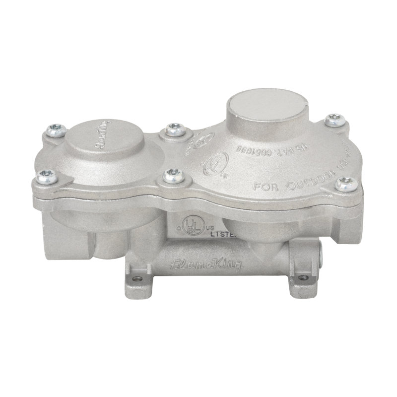 Flame King 160K BTU 2-Stage Propane LP Vertical Compact Regulator for ...