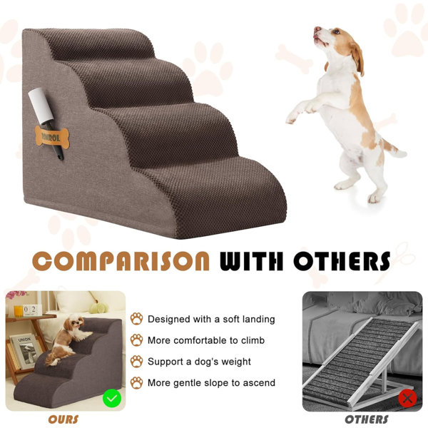 Tucker Murphy Pet™ Dog Stairs, Dog Steps Ramp For High Bed And Couch ...