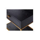 Liang & Eimil Levi 1 - Drawers Stainless Steel Nightstand in Black ...