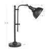 17 Stories Rustic Desk Lamp Black Adjustable, Industrial Style Metal ...