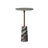 Four Hands Raven End Table-Ribbed Ebony Marble | Perigold