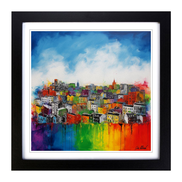 Marlow Home Co. City Of Cardiff Color Field No.4 - Single Picture Frame ...