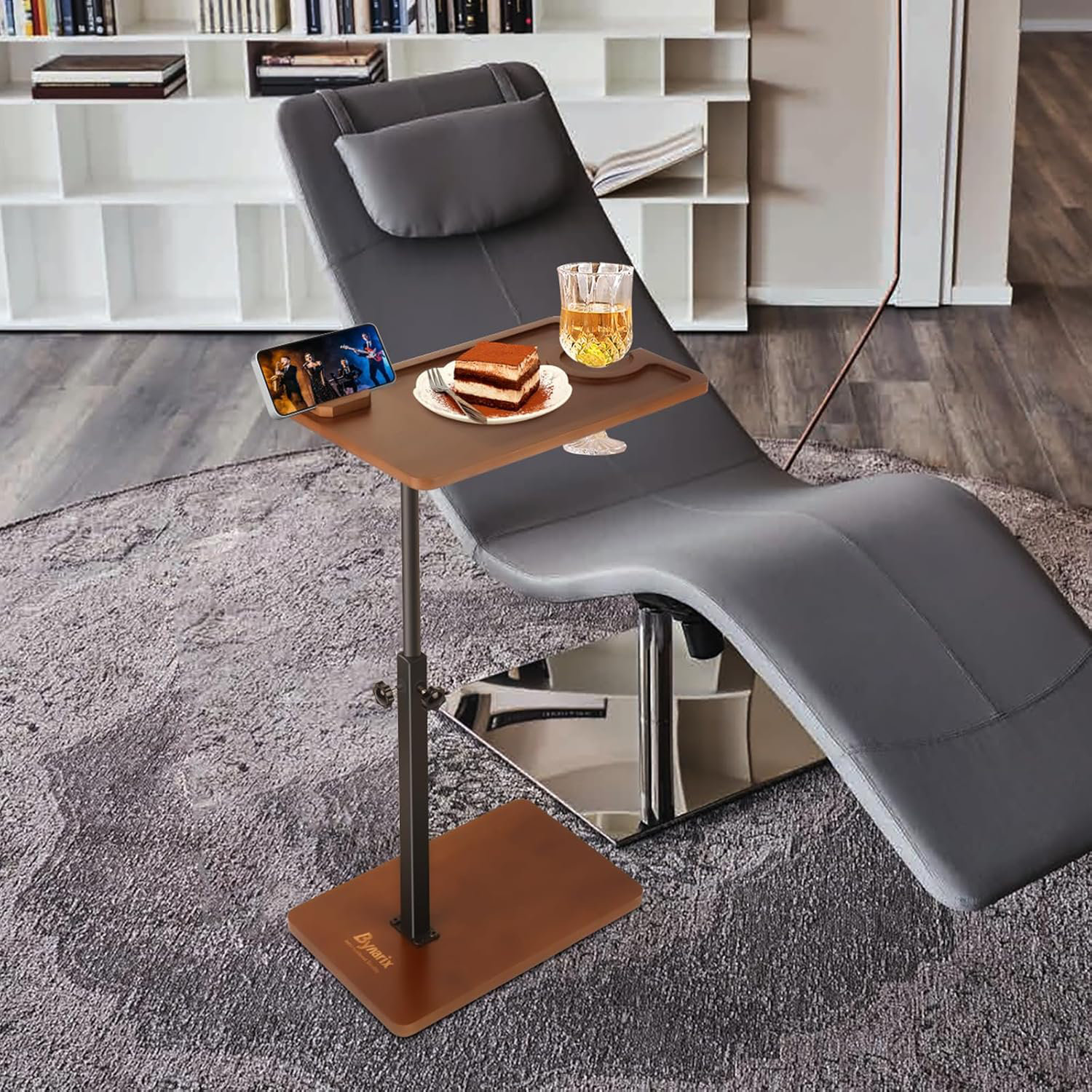 yitesiUSA Height Adjustable End Table For Bed, Swivel Couch Table That ...