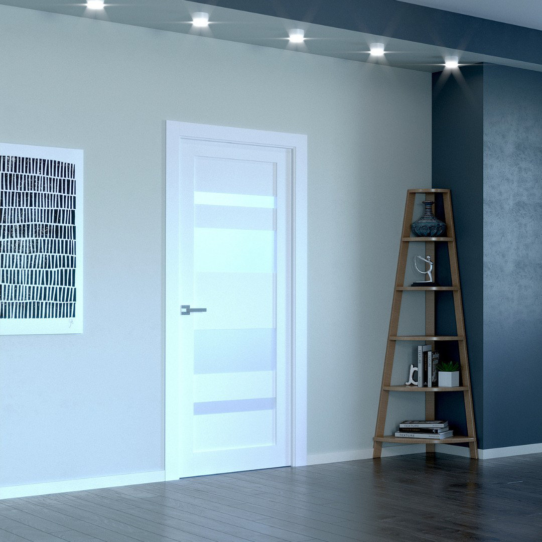 Belldinni Porte simple pré-suspendue avec charnières dissimulées ...