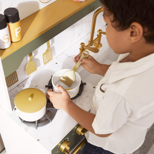 Teamson Kids Versailles Deluxe Classic Play Kitchen Set & Reviews ...