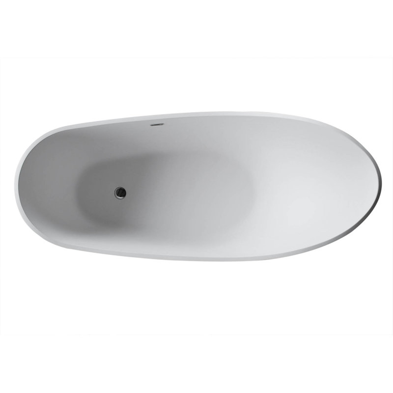 Spa Escapes Noble 67.5" x 28.75" Artificial Stone Freestanding Bathtub ...