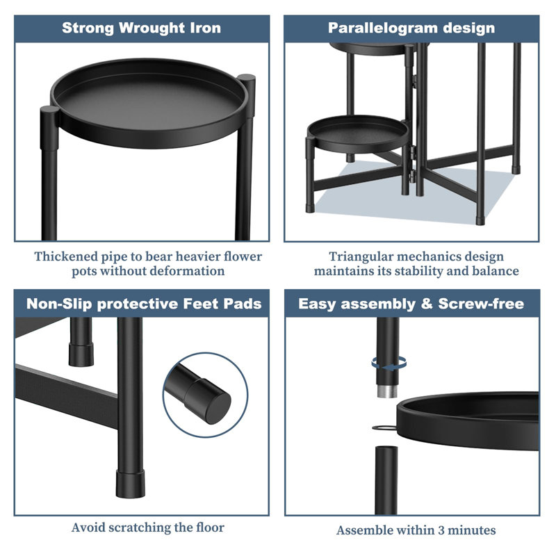 Latitude Run® Makada Plant Stand | Wayfair