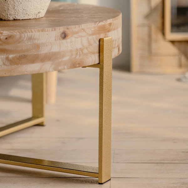 Millwood Pines Arshveer Coffee Table Round Coffee Table Center Table ...