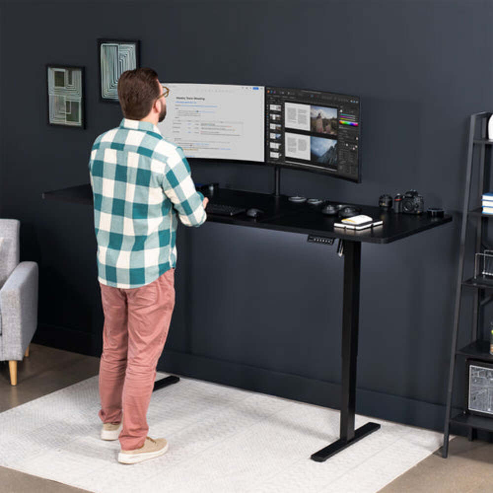 Vivo Electric Stand Up Desk Workstation | Wayfair