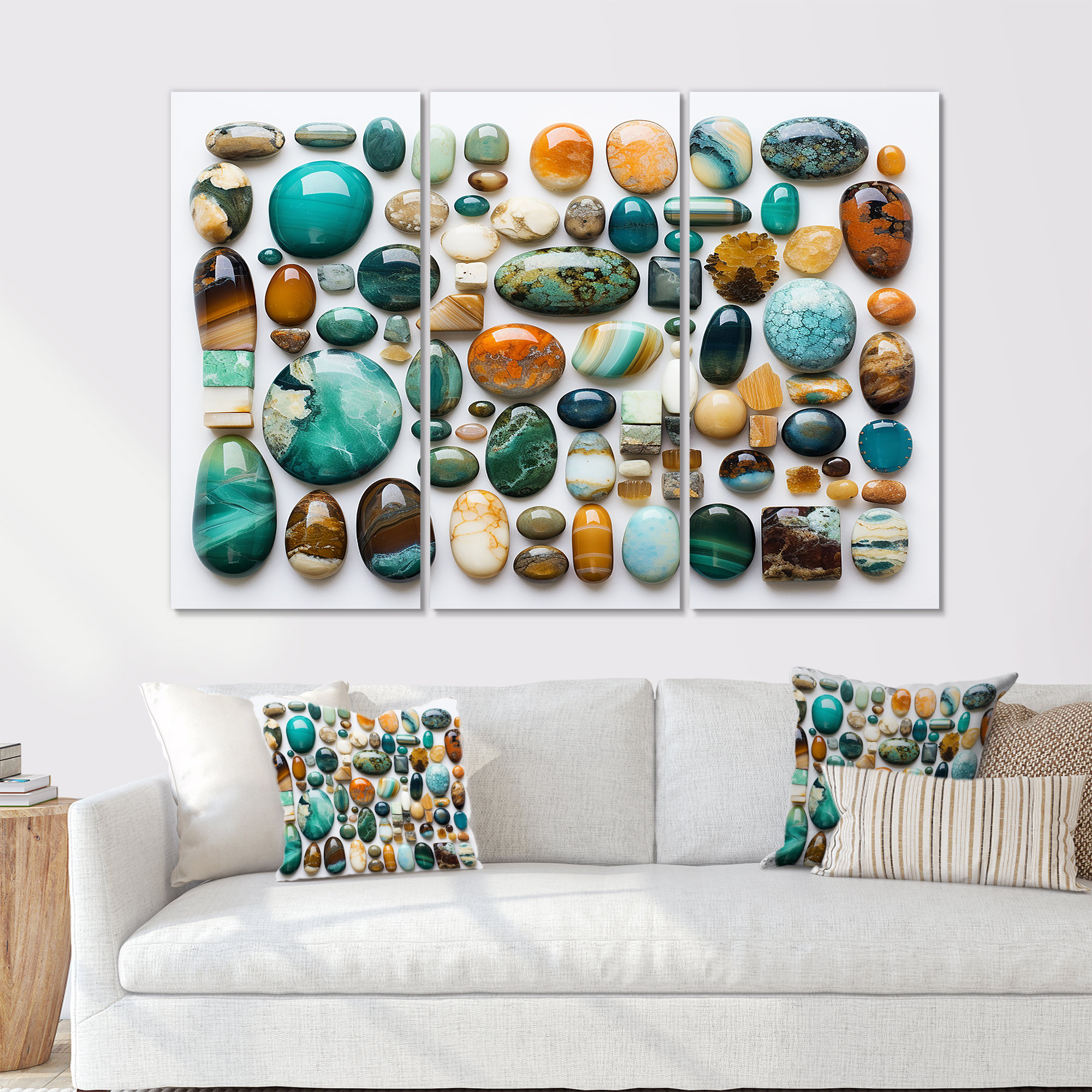 Design Art Collection Of Turquoise Stones And Minerals I - Spiritual ...
