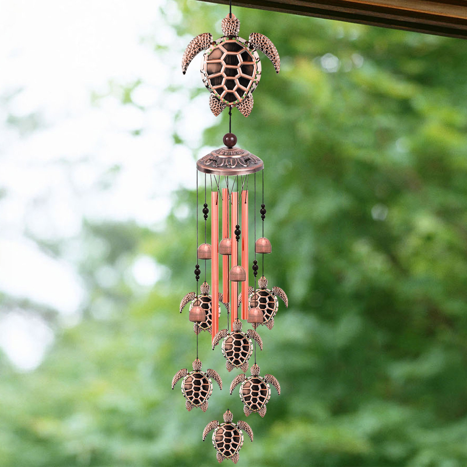 Arlmont & Co. Ovella Turtle Wind Chimes for Home, Yard, Patio, Garden ...