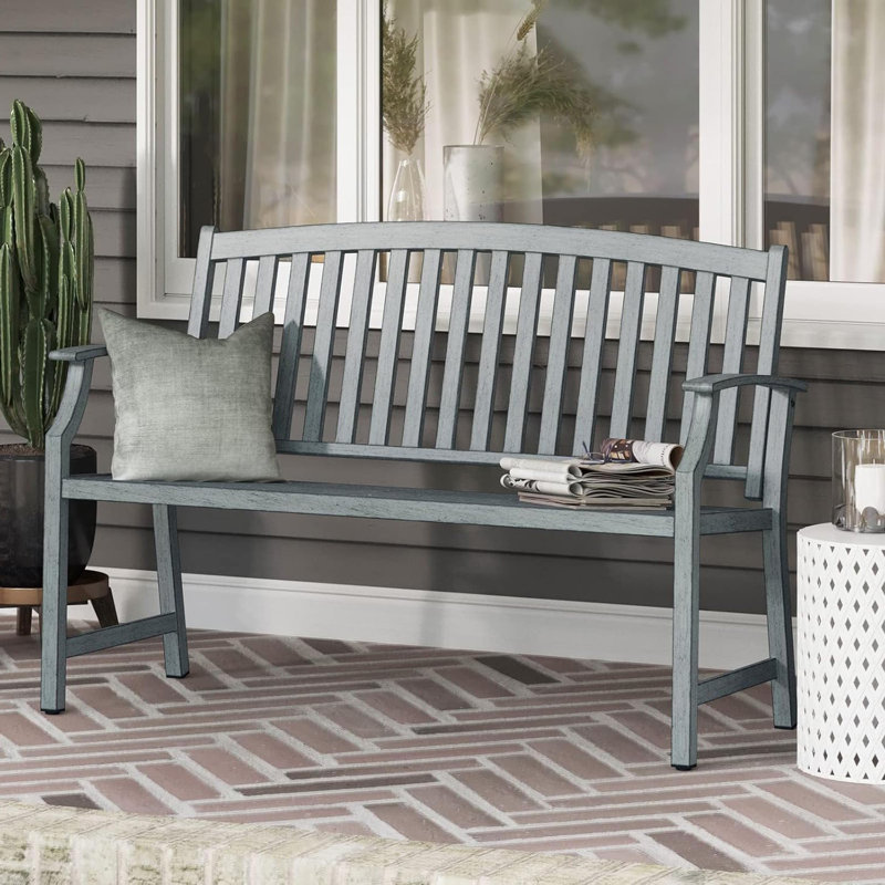 Lark Manor™ Grand patio Farmhouse Outdoor Bench | Wayfair