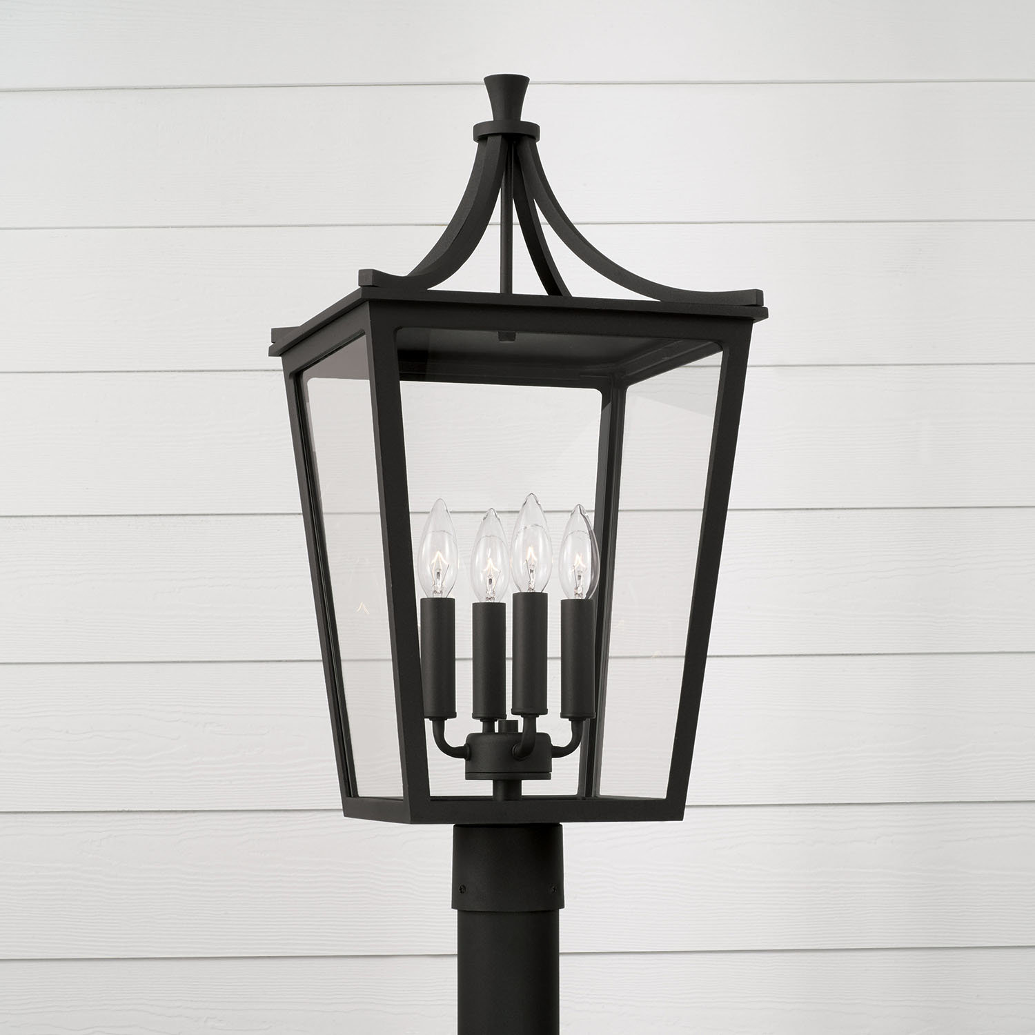 Wildon Home® Longmire Black 1-Light 25" H Hardwired Lantern Head | Wayfair