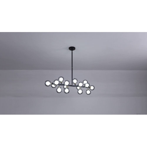 Wrought Studio Holmesfield 16 - Light Dimmable Bubble Glass Sputnik ...