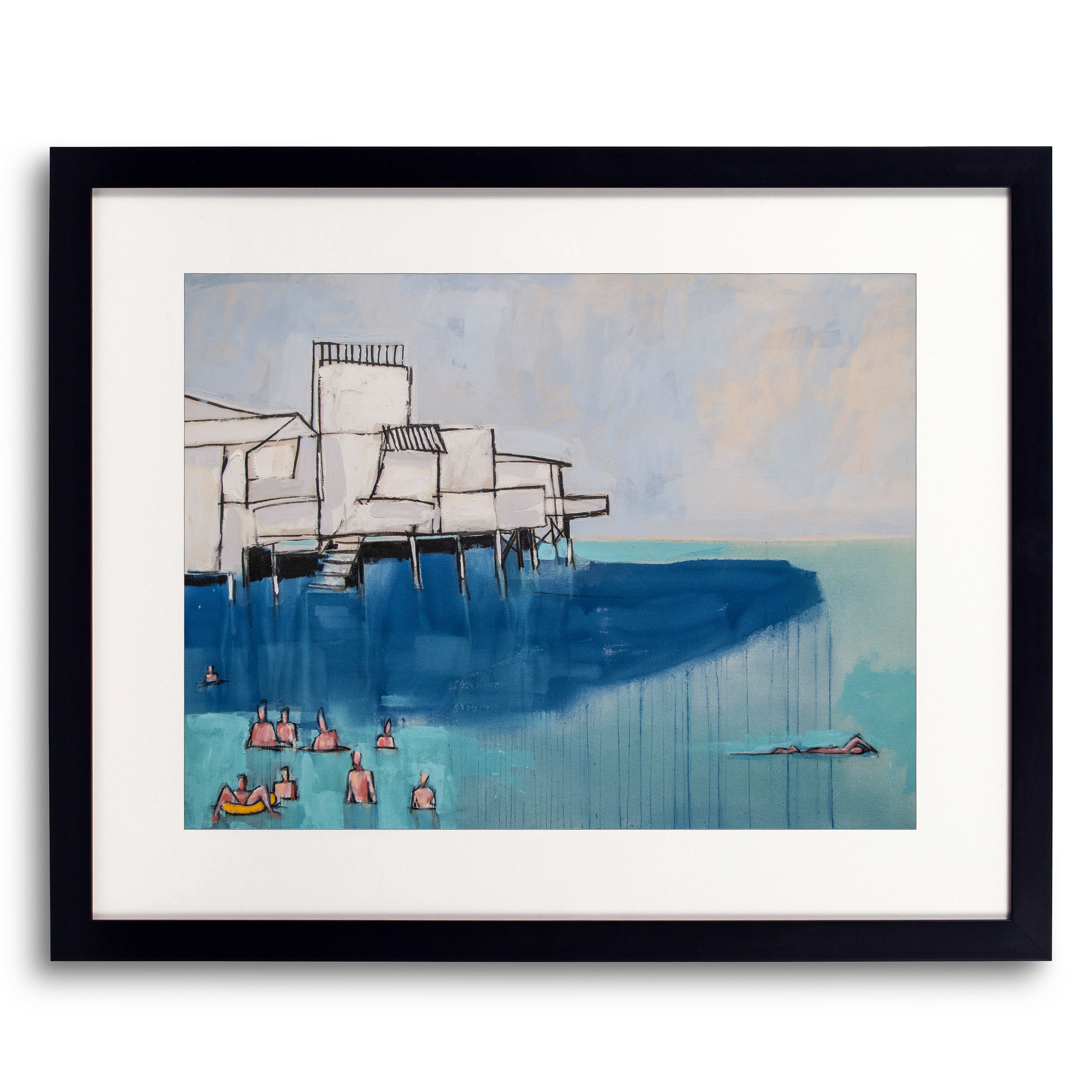 Made & Curated Joyuda Bathers by Carlos Davila Rinaldi - Painting | Wayfair