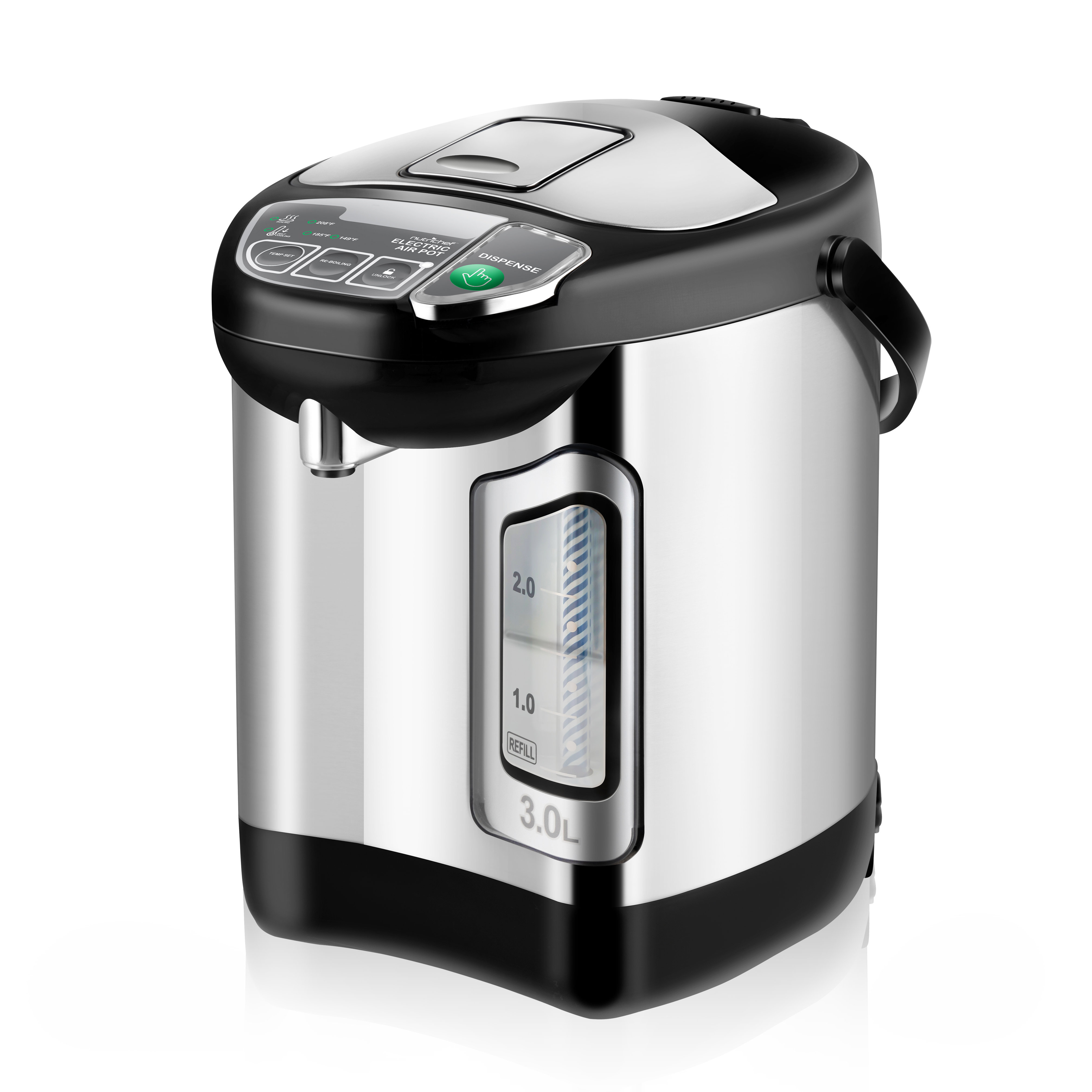 NutriChef 3L Digital Hot Water Dispenser - Instant Water Boiler / Water ...