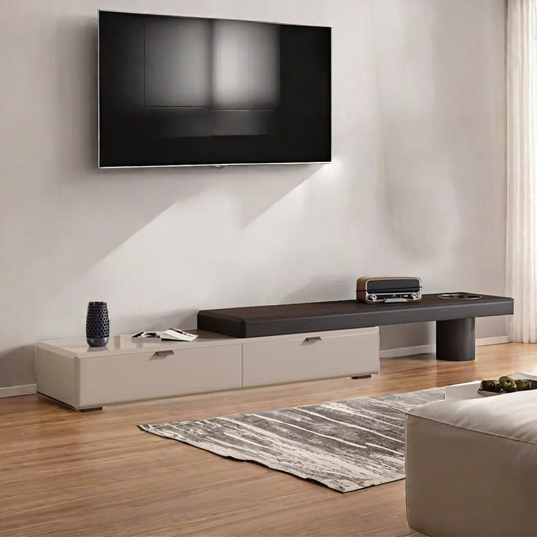 Creature B Comforts Retractable TV Stand | Wayfair