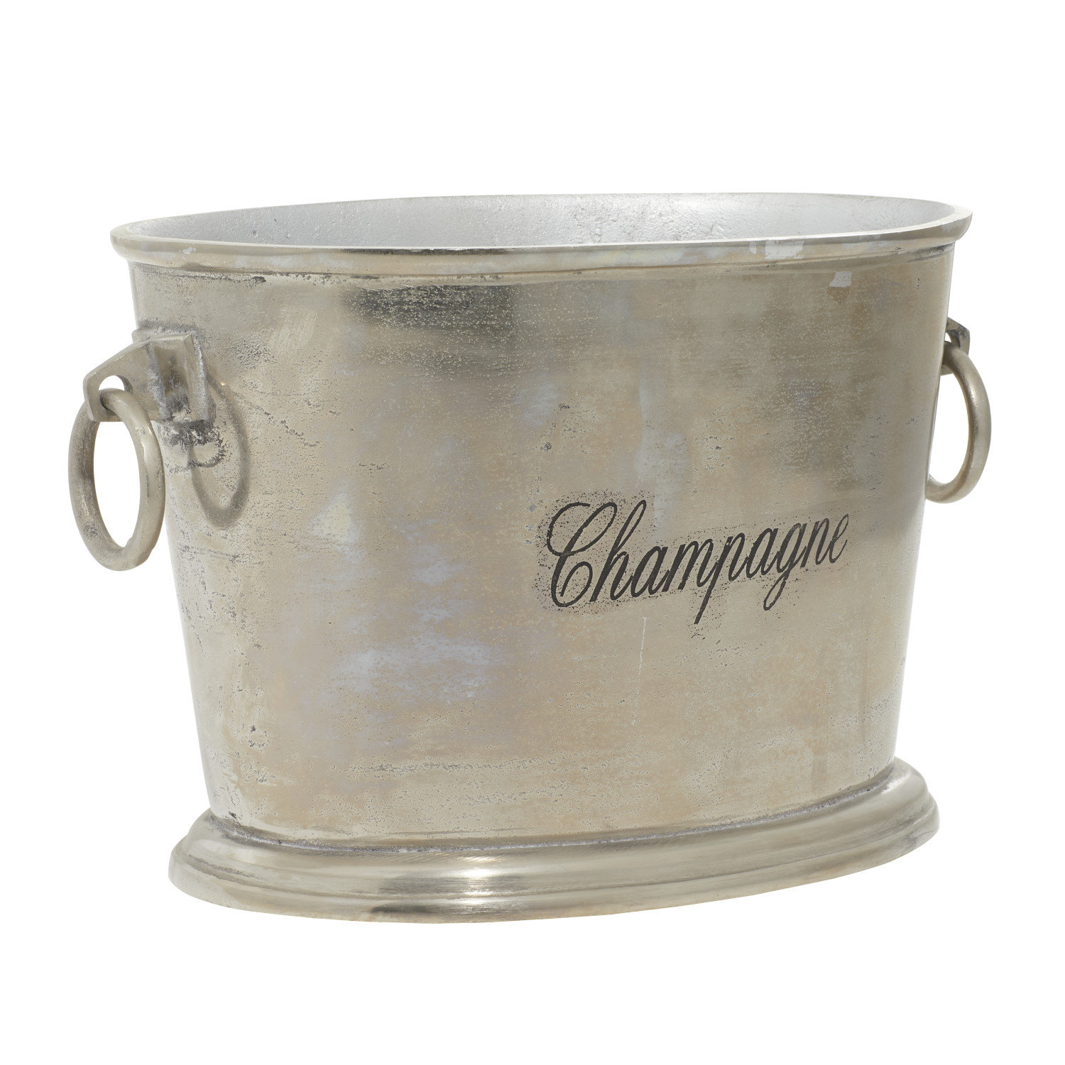 House of Hampton® Hajek Aluminum Metal Champagne Silver Ice Bucket with ...