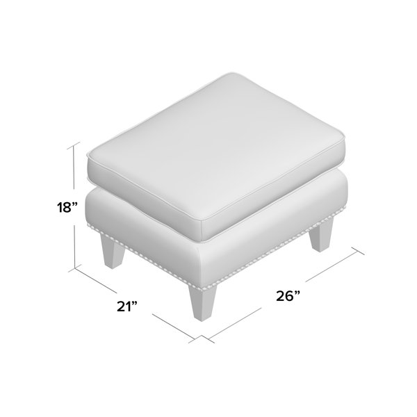 Three Posts™ Fircrest Upholstered Ottoman & Reviews | Wayfair