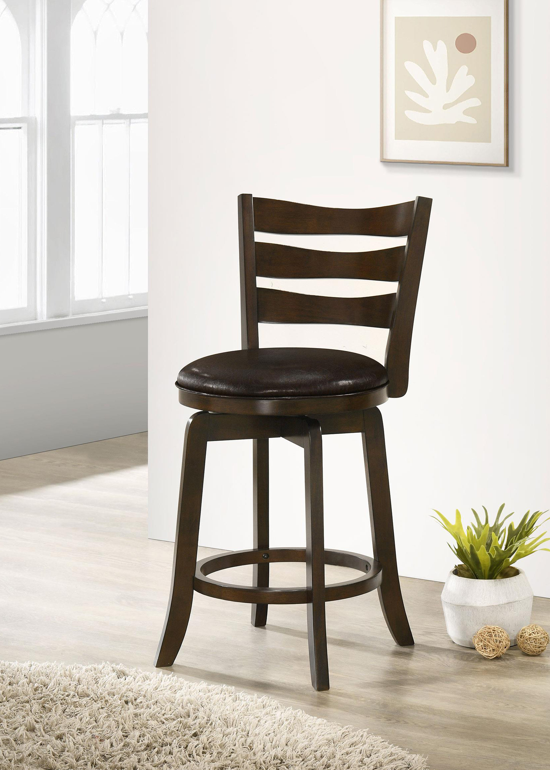 Red Barrel Studio® Wood Counter Height Swivel Bar Chair Hunter | Wayfair