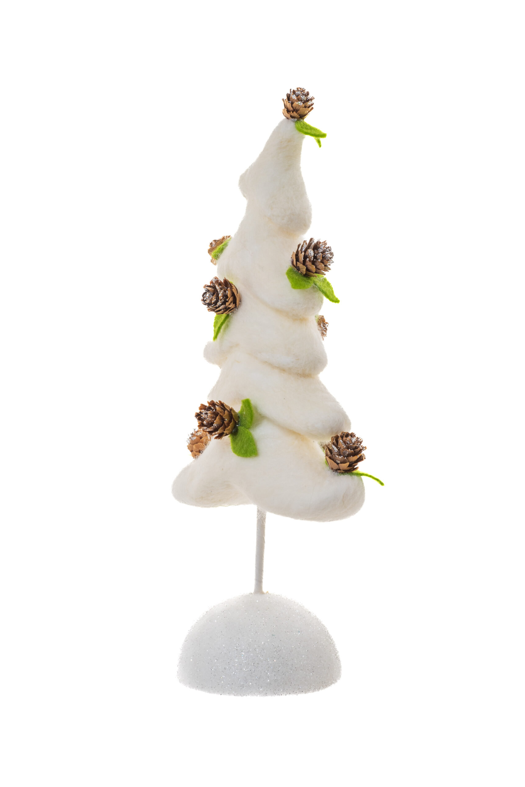 The Holiday Aisle® White Polylon Standing Frosty Tree with Glittering ...