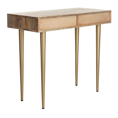Ivy Bronx Leni Solid Wood Desk & Reviews | Wayfair