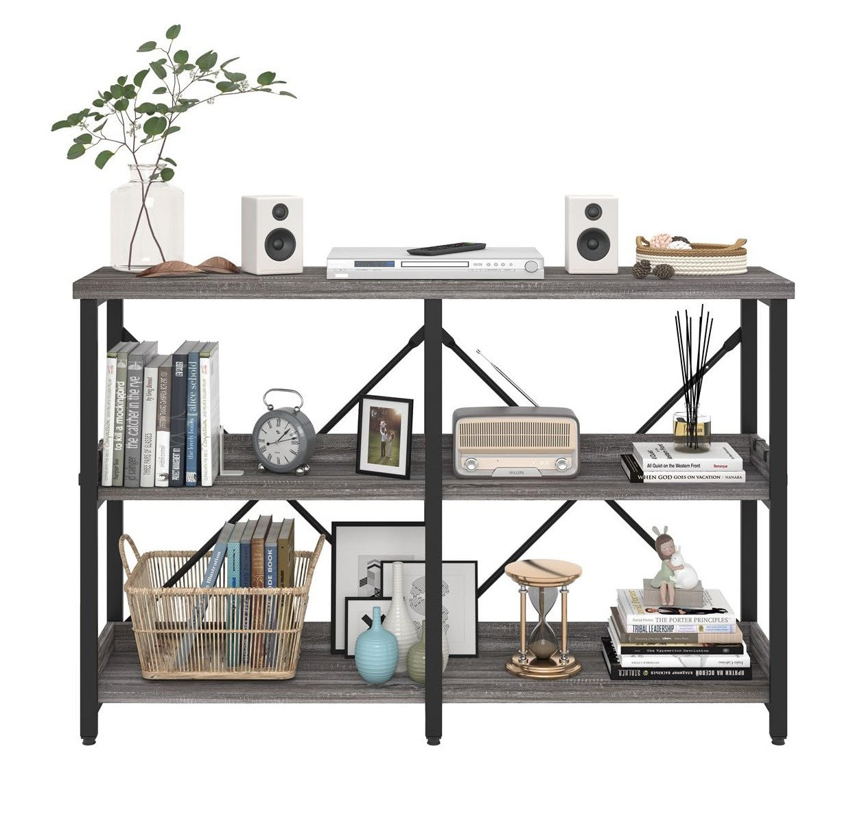 17 Stories 47.24 Inch Console Tables for Entryway, Narrow Couch Table ...