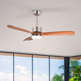 Wayfair | Silver Indoor Ceiling Fans You'll Love in 2023