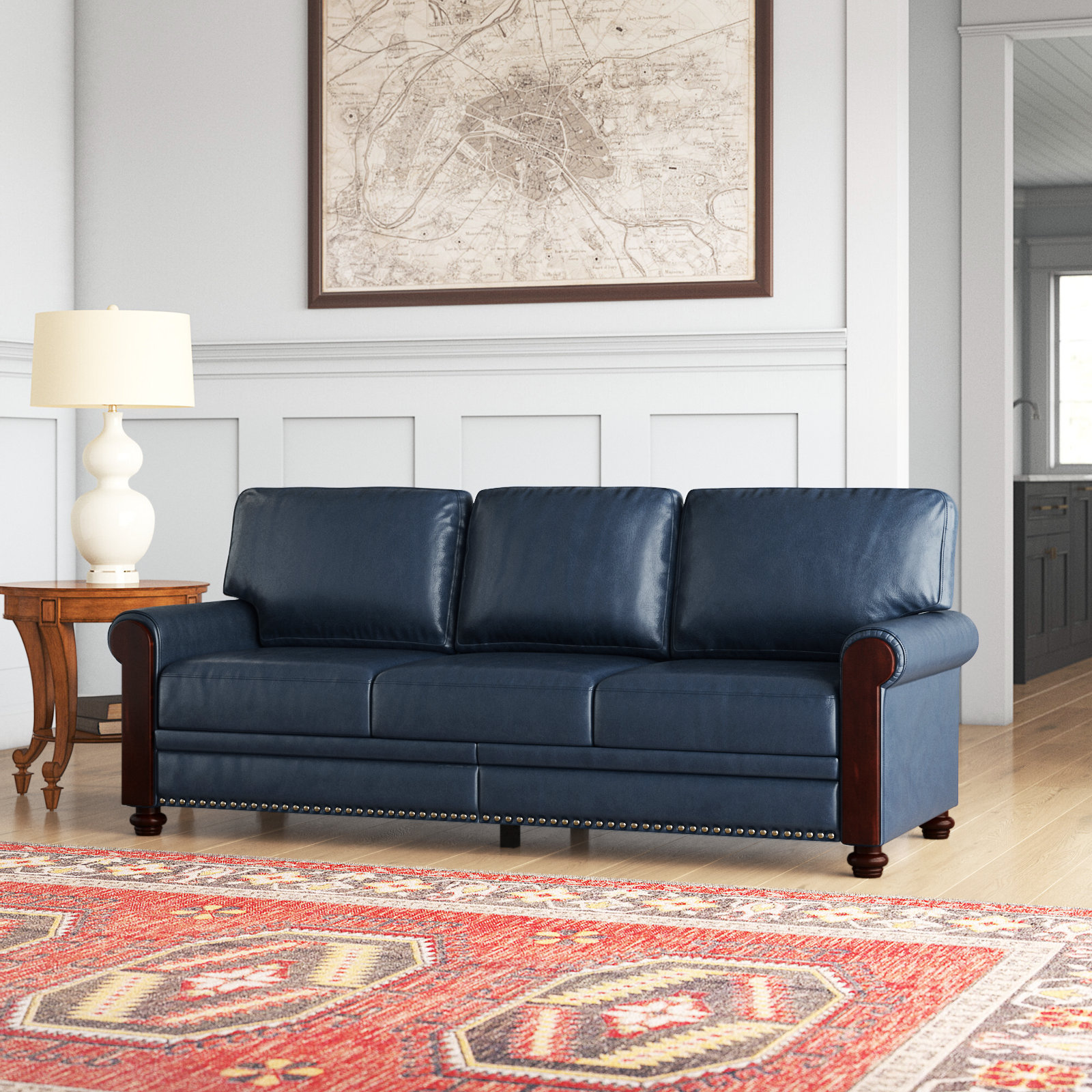 Lark Manor™ Apolinar 82'' Rolled Arm CAL117 Compliant Sofa | Wayfair