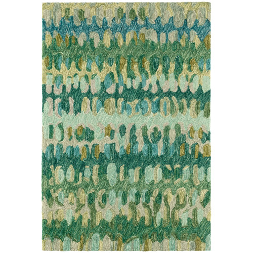 Dash and Albert Rugs Paint Chip Moss Hand Micro Hooked Wool Rug ...